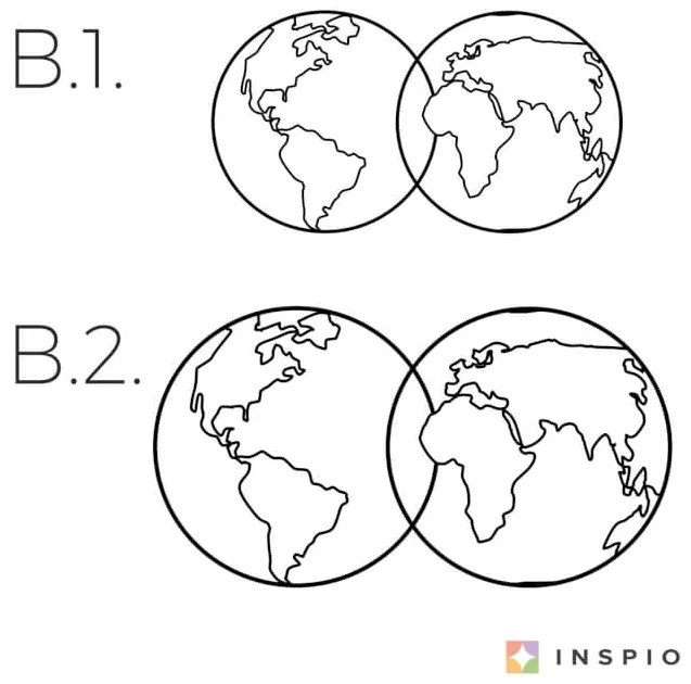 Samolepky na zeď - Zeměkoule