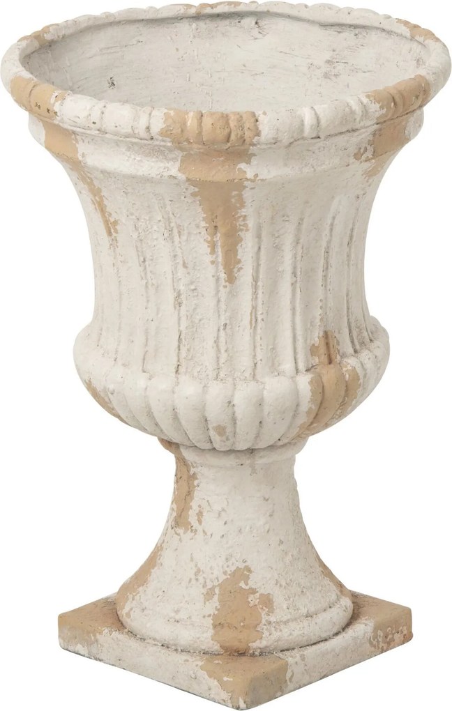 Béžový antik květináč Antiqou French - Ø 40*56 cm