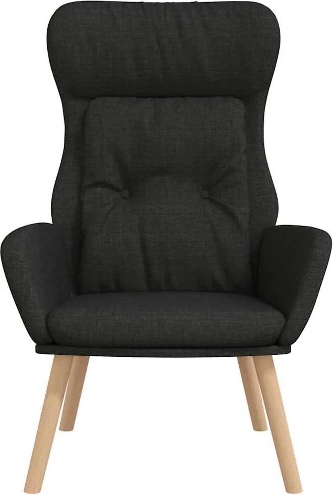 Relaxační křeslo černé textil 341296