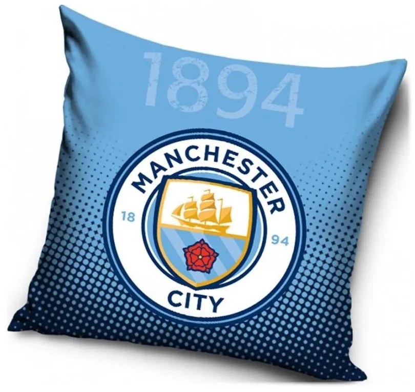 Povlak na polštář FC Manchester City se zapínáním na zip - motiv Lost - Oficiální produkt mancity.com/shop - 40 x 40 cm