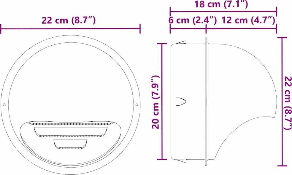 vidaXL Kryty vzduchových ventilátorů 2 ks Stříbrná 200 mm [42019382]