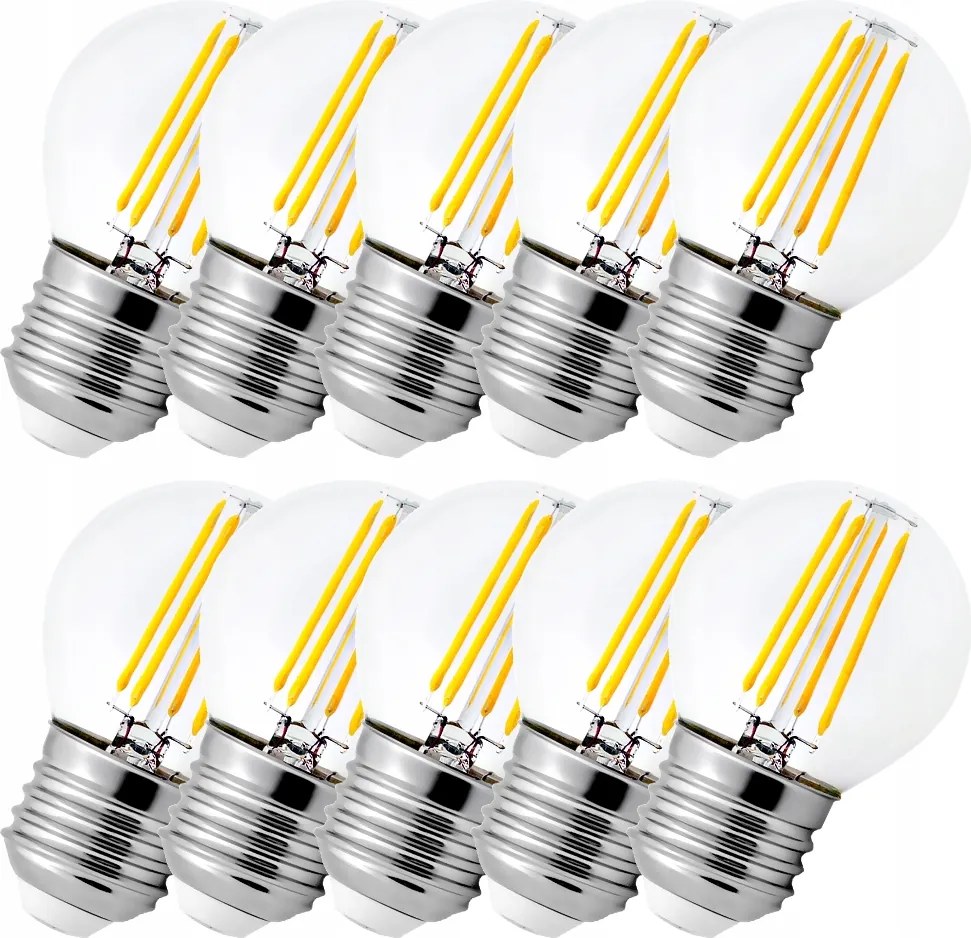 Led žárovka E27 Filament 6W Edison G45 Malá Kulička ozdobná girlanda loft