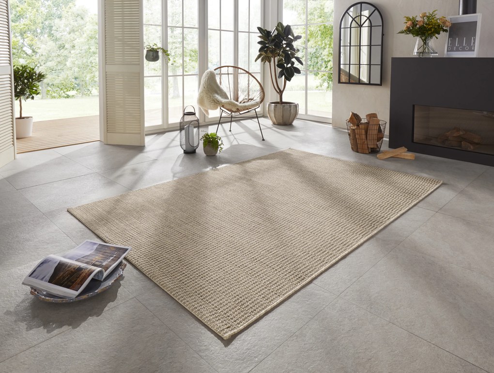 ELLE Decoration koberce Kusový koberec Brave 103610 Natural Brown z kolekce Elle – na ven i na doma - 80x150 cm