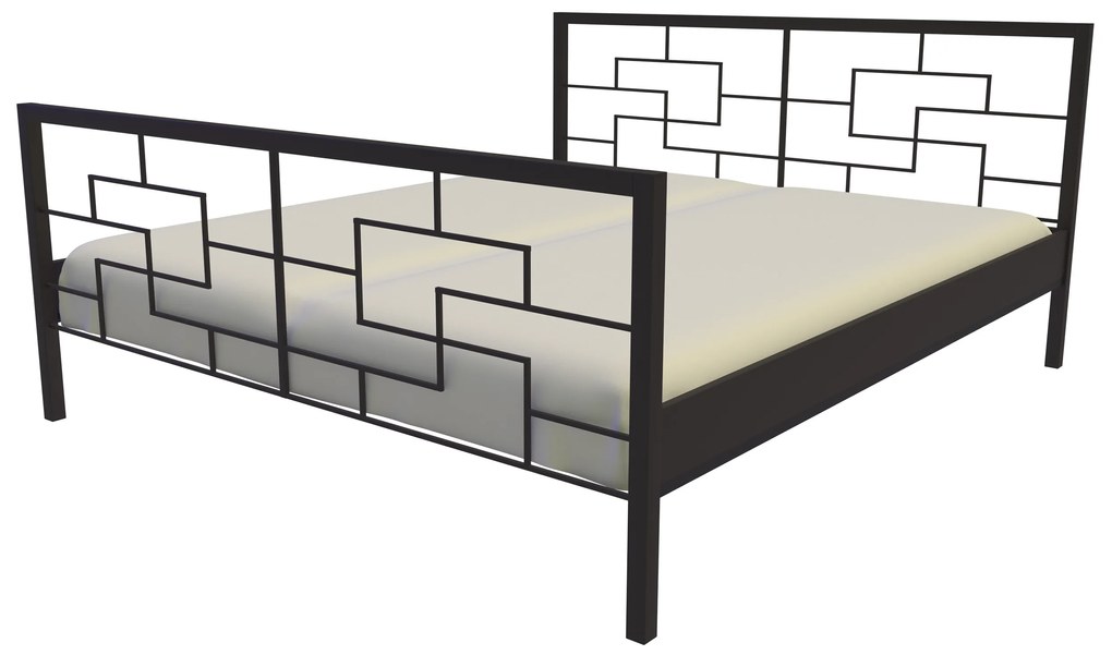 Nábytek ATIKA s.r.o. Kovová postel MAZE Povrchová úprava: bílá, Rozměr: 160 x 200 cm