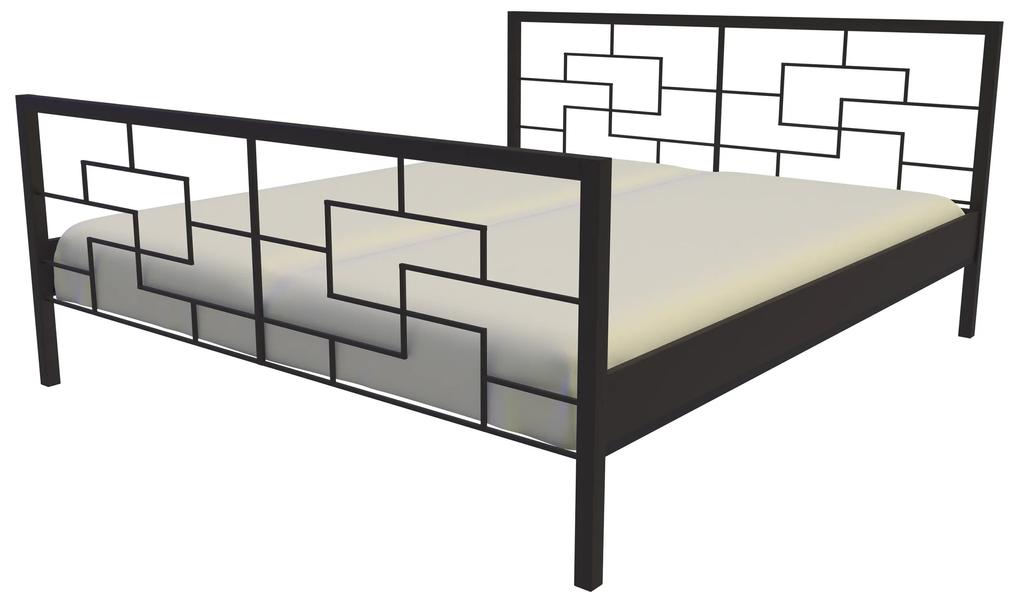 Nábytek ATIKA s.r.o. Kovová postel MAZE Povrchová úprava: černá, Rozměr: 160 x 200 cm