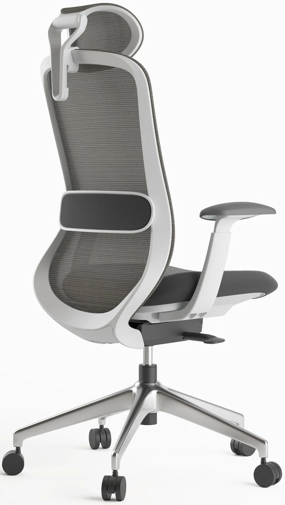MERCURY Ergonomická kancelářská židle UNO - tmavě šedá síťovina