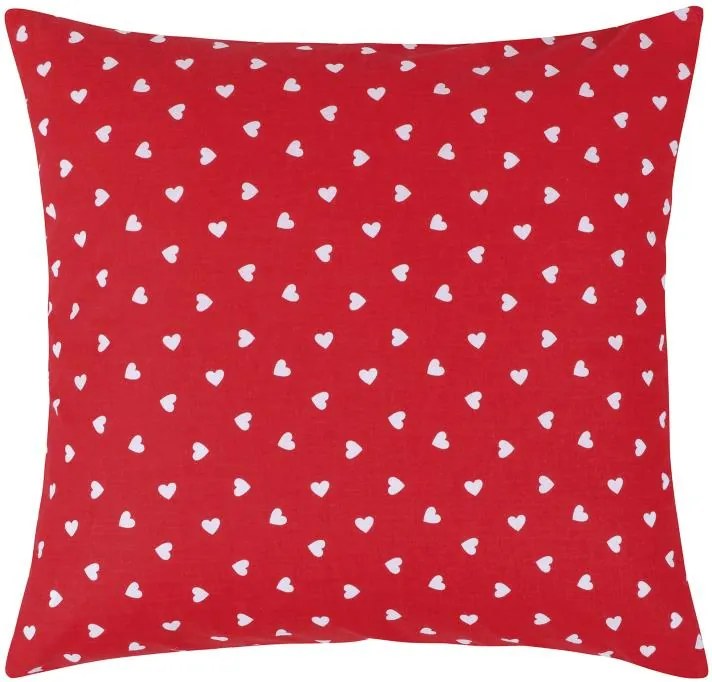 Bellatex Polštářek ADÉLA Červená,Bílá 40x40 cm
