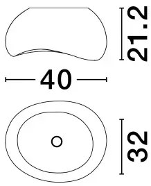 Designové stropní svítidlo Aere 40
