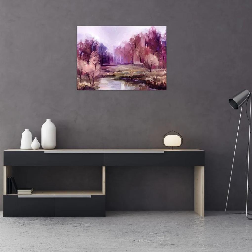 Obraz - Podzimní krajinomalba (70x50 cm)