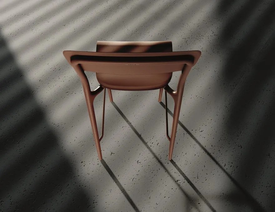 Zahradní výsoká barová židle RIMOS 52x54,5x107,5 cm šedá