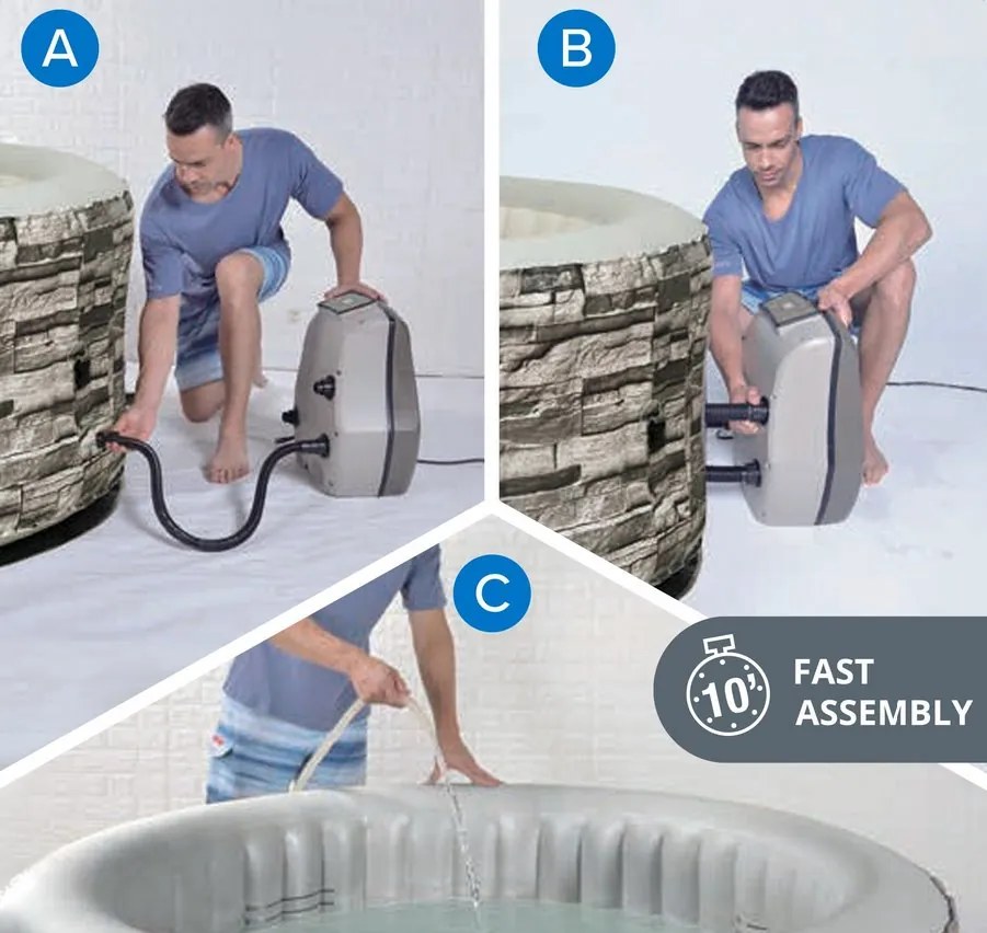 AVENLI NICE jacuzzi CIHLA - nafukovací vířivka pro 6 osob