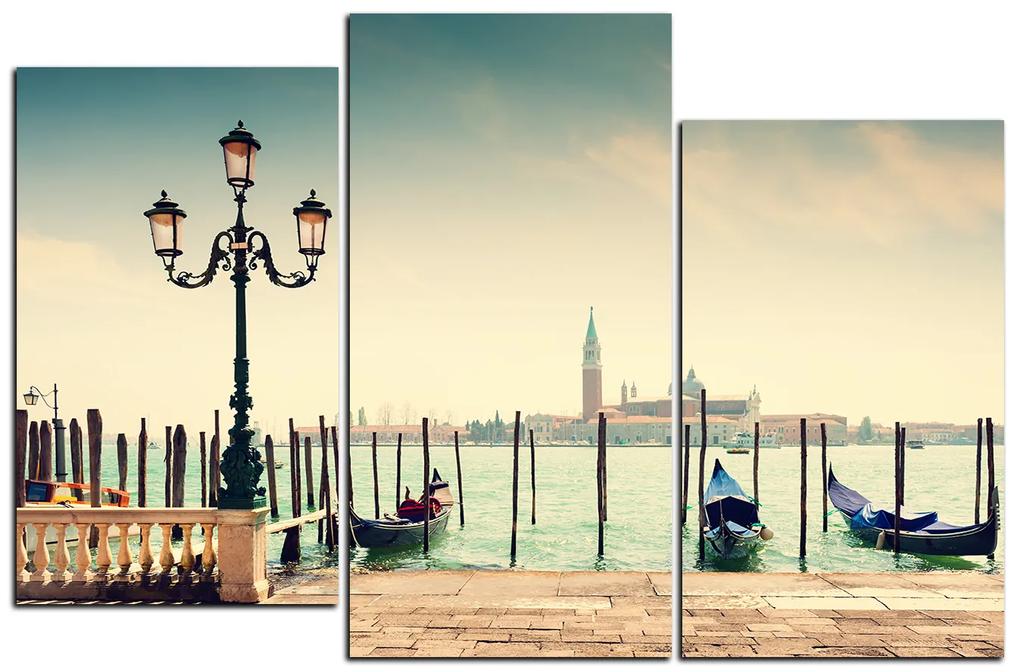 Obraz na plátně - Velký kanál a gondoly v Benátkách 1114D (135x90 cm)