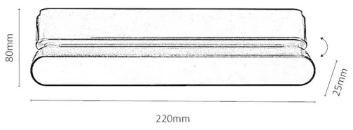 Rabalux 70106-LED Str. svíti. do 1-fáz. lišt. sys. LiTrack LED/12W/24V 22 cm