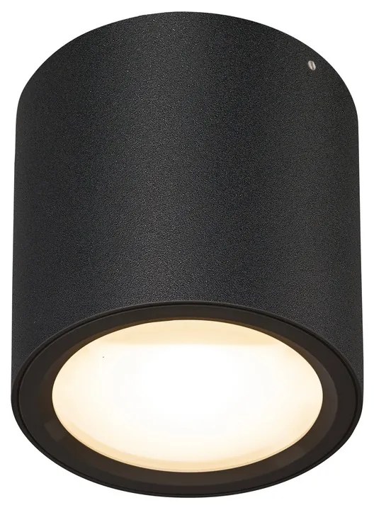 SLV 1004666 Oculus, černé stropní svítidlo LED 10,5W 2000-3000K, průměr 9cm