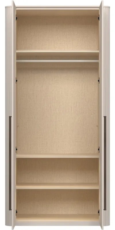 Skříň s osvětlením RONDO - P2R/RO - Cashmere lak mat