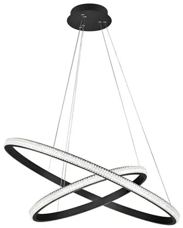 LED lustr Nager 59 černé