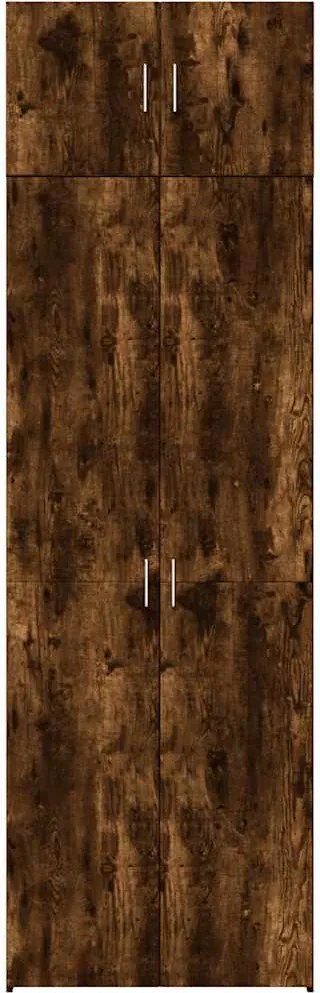 Úzká úložná kouřový dub 70x42,5x225 cm kompozitní dřevo 3281333