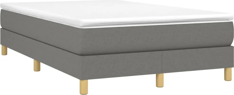 Box spring postel s matrací tmavě šedá 120x190 cm textil 3269665