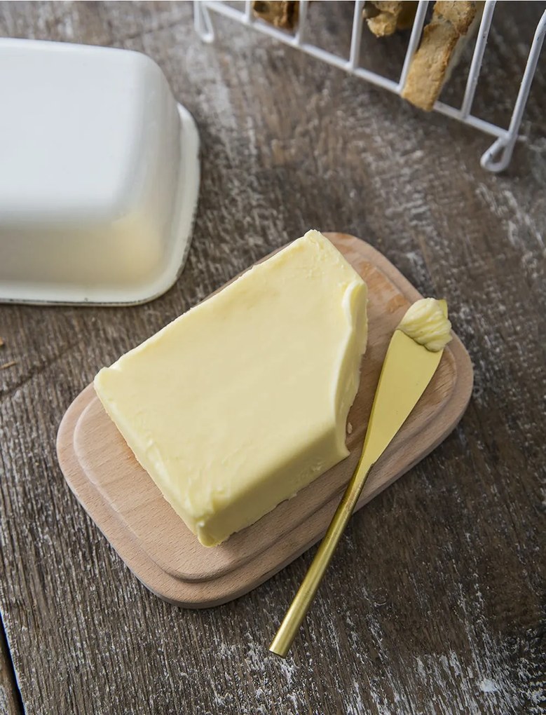 Box na máslo enamel bílý MUZZA