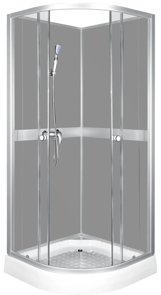 Aplomo Simple grey sprchový box Rozměr koutu: 80x80cm