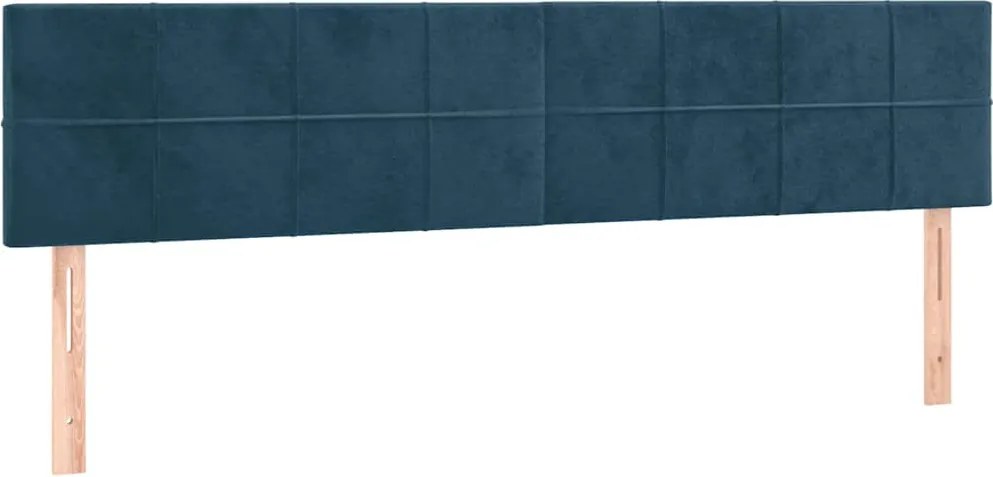 Box spring postel s matrací tmavě modrá 160x200 cm samet 3130971