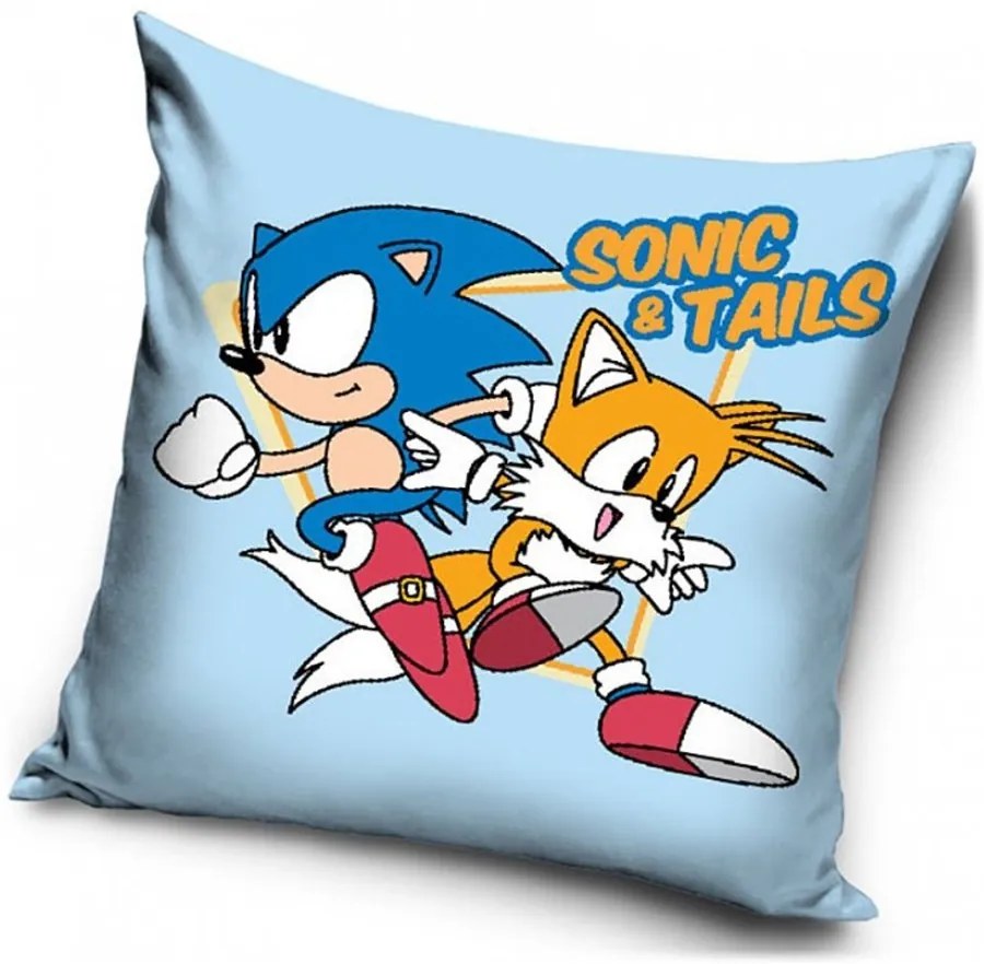 Dekorační polštář Sonic &amp; Tails - 40 x 40 cm