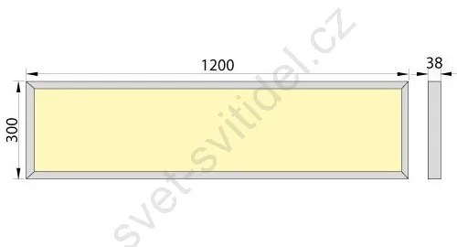 Brilum LED Přisazený panel OREGA N LINX 120 LED/50W/230V 4000K IP40 B3367