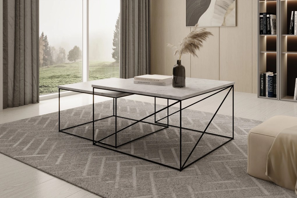 ADRK Furniture Konferenční stolek 2v1 Licco CT-LIC-B-BE