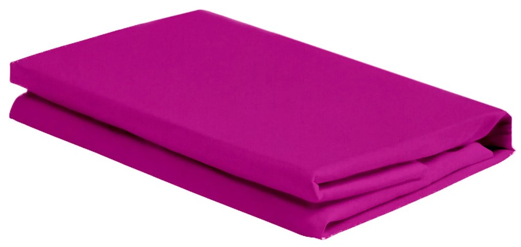 Christian Fischbacher Prostěradlo Satin Uni Purple na matraci 31 - 40 cm 100 x 200 cm
