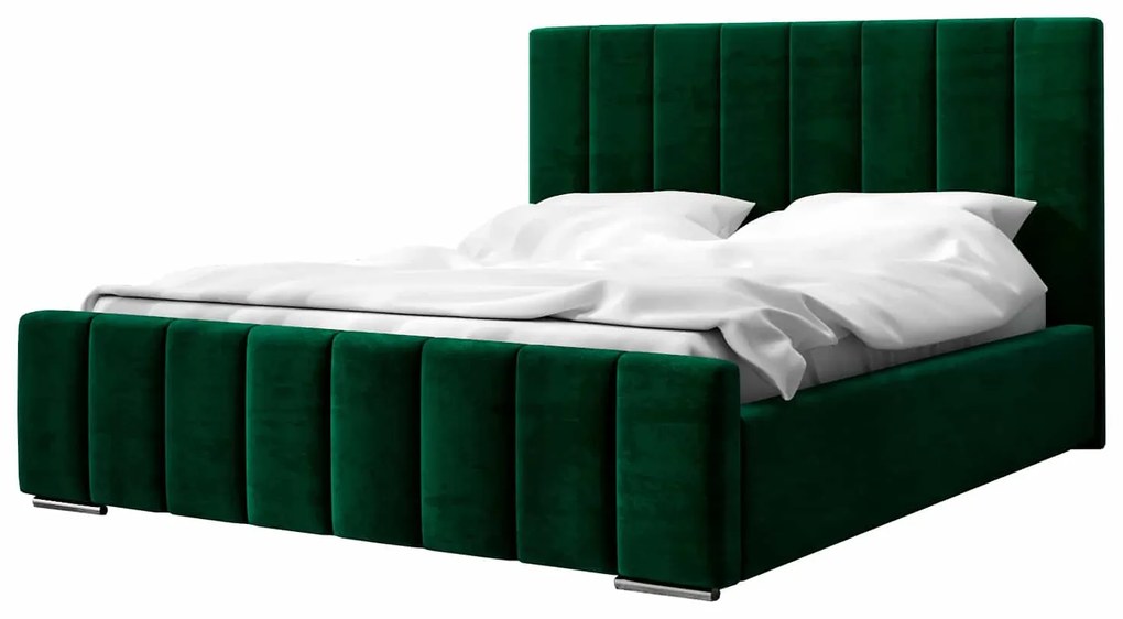 Postel MODEL 12 120x200 zelená - MAGIC VELVET 2225