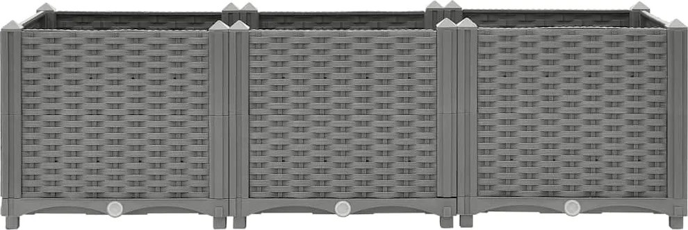 Vyvýšený záhon 120 x 40 x 38 cm polypropylen 153295