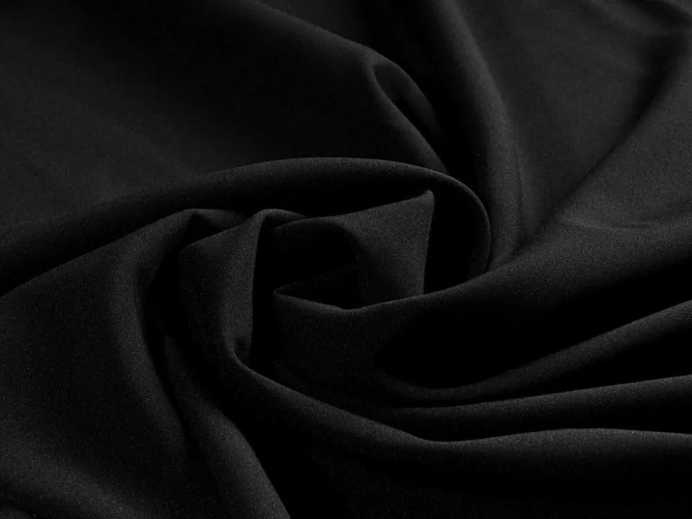 Biante Dekorační oválný ubrus Rongo RG-014 Černý 120x160 cm