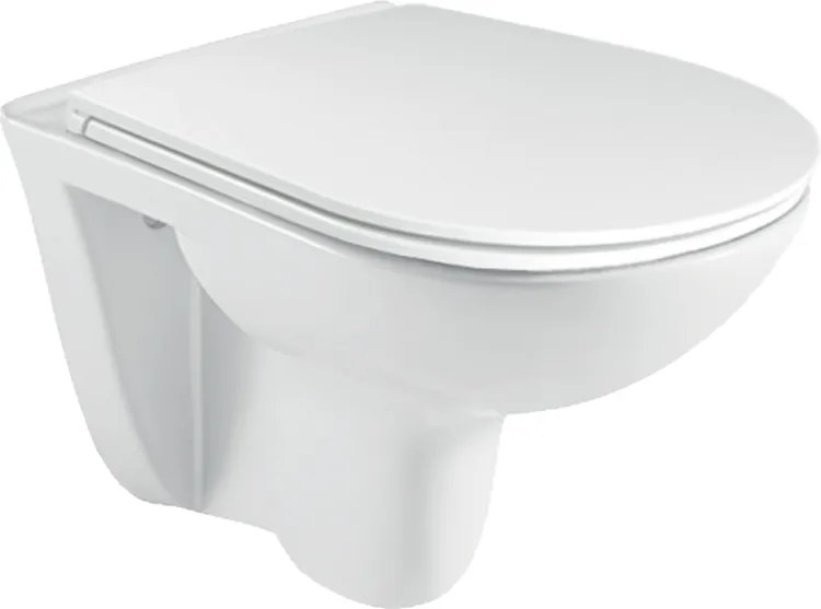 Mereo Mereo, WC závěsné, RIMLESS, 530x355x360, keramické, vč. sedátka CSS113S, VSD81S