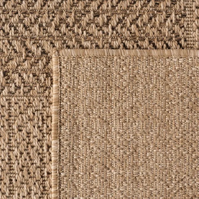 Koberec TIMBER kostky, béžový kruh