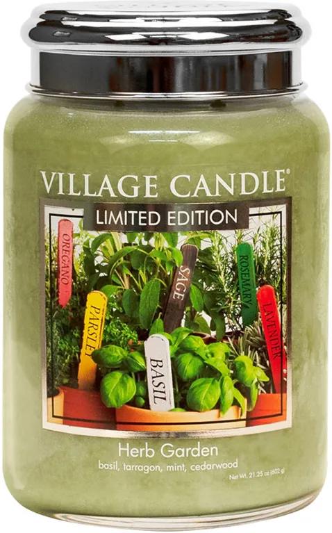 Village Candle – vonná svíčka Herb Garden (Bylinková zahrádka), 602 g |  BIANO