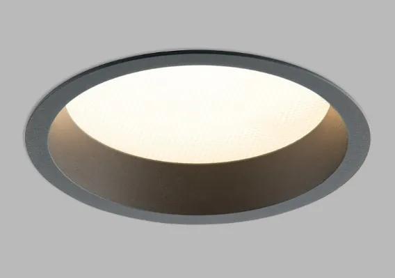 LED2 Zeta, zápustné LED svítidlo Barva: Černá, Chromatičnost: 3000K Triac, Ø - Průměr: L - 21cm