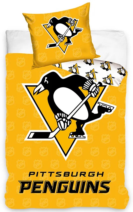 Hokejové povlečení NHL Pittsburgh Penguins Shields Velikost: 140x200 + 70x90 cm
