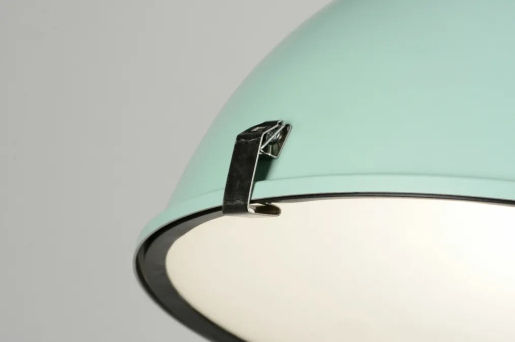 Závěsné modré retro svítidlo do kuchyně Mintbruin