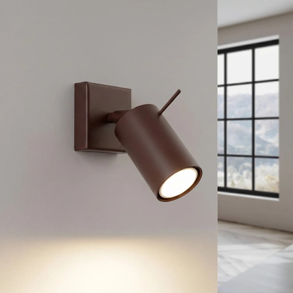 Sollux Lighting Nástěnné svítidlo RING hnědé