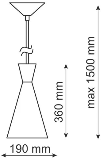 Lustr MODERN 1C 1xE27/20W/230V