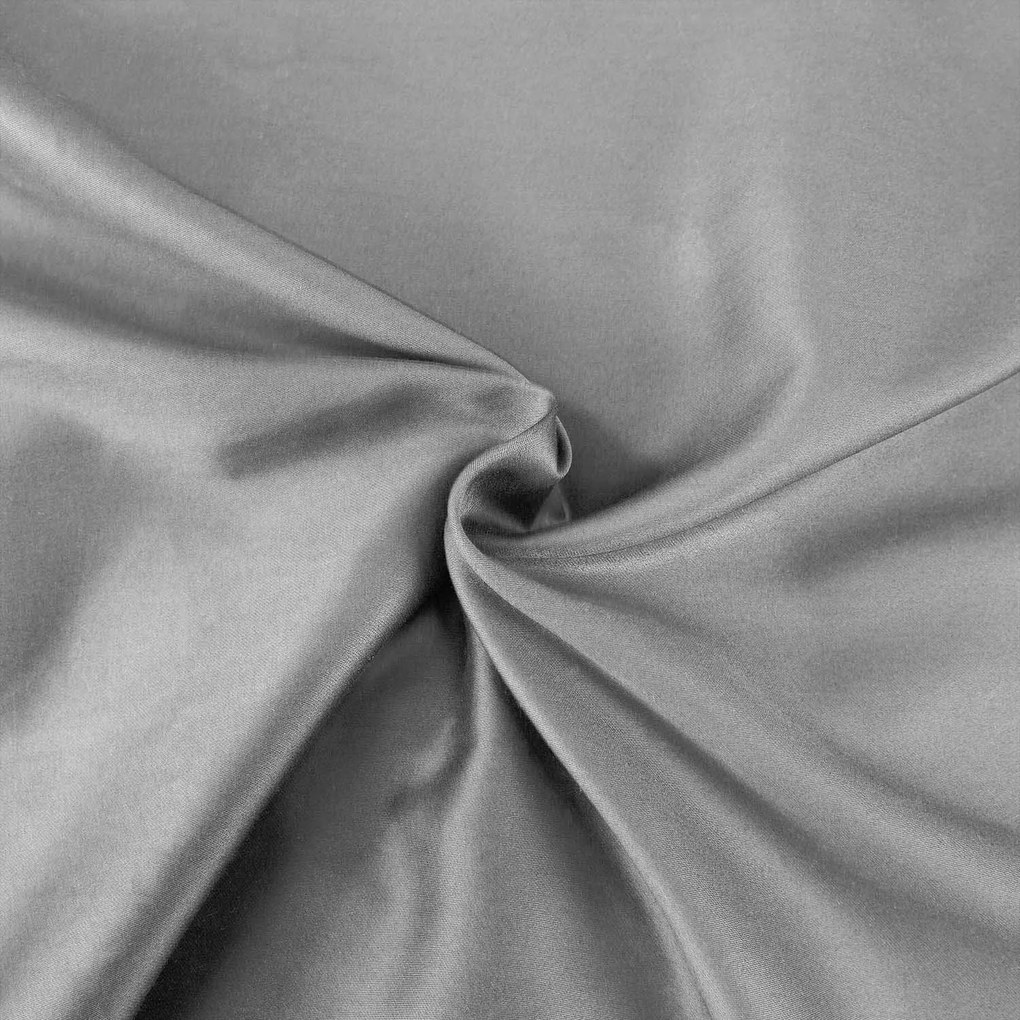 SATÉNOVÉ POVLEČENÍ SATINLOVE CLASSIC 200X220 CM, 2KS 70X80 CM SVĚTLEŠEDÁ