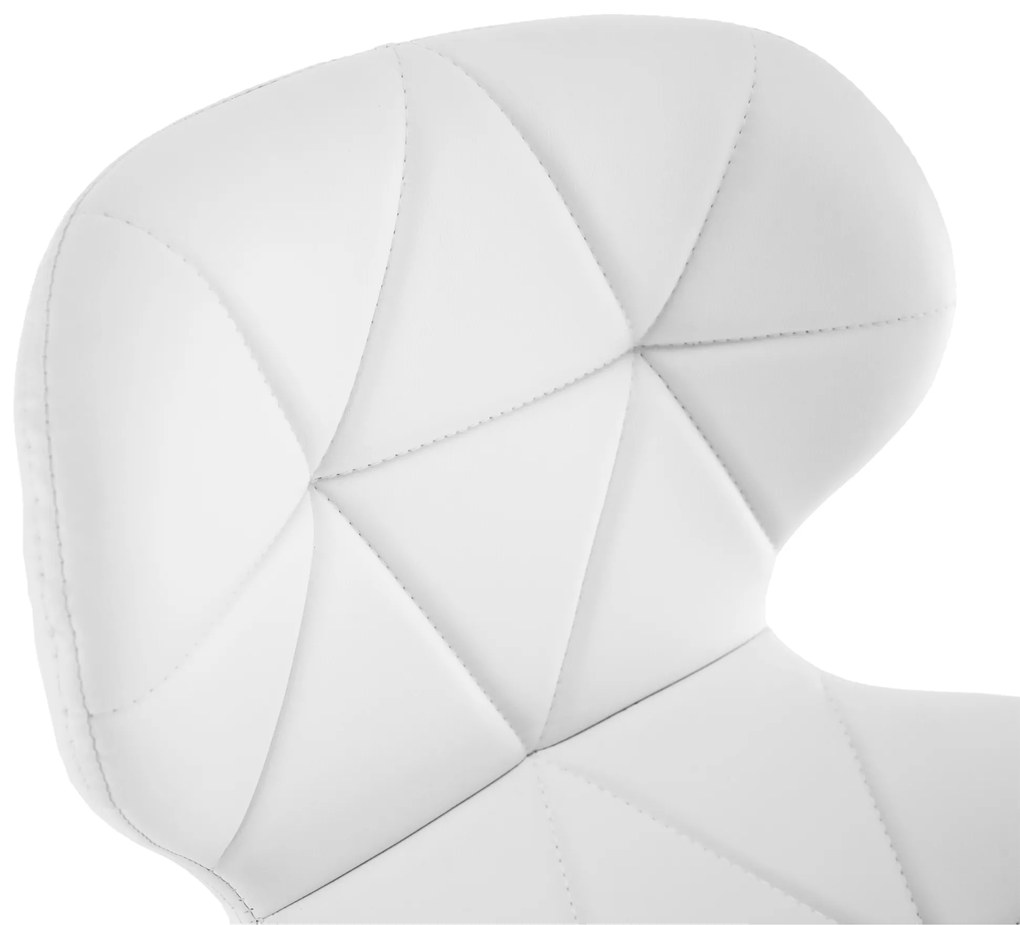 Designová kancelářská židle NOMI - bílá ekokůže