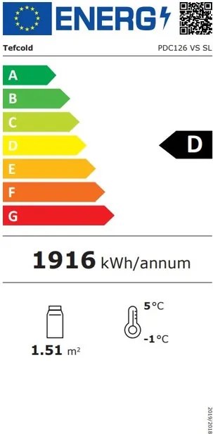 Chladicí samoobslužná vitrína Tefcold PDC 126 VS SL LED + 2letá plná záruka (IČ)