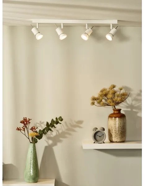 Lucide 17990/20/31 - LED bodové svítidlo TWINNY-LED 4xGU10/4,5W/230V bílé 63 cm