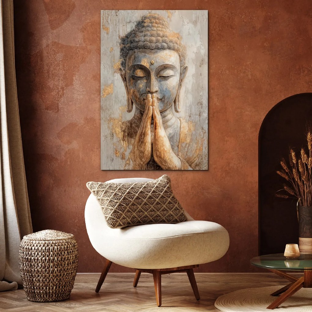 DUBLEZ | Dřevěný obraz - Buddha | UV tisk, Premium