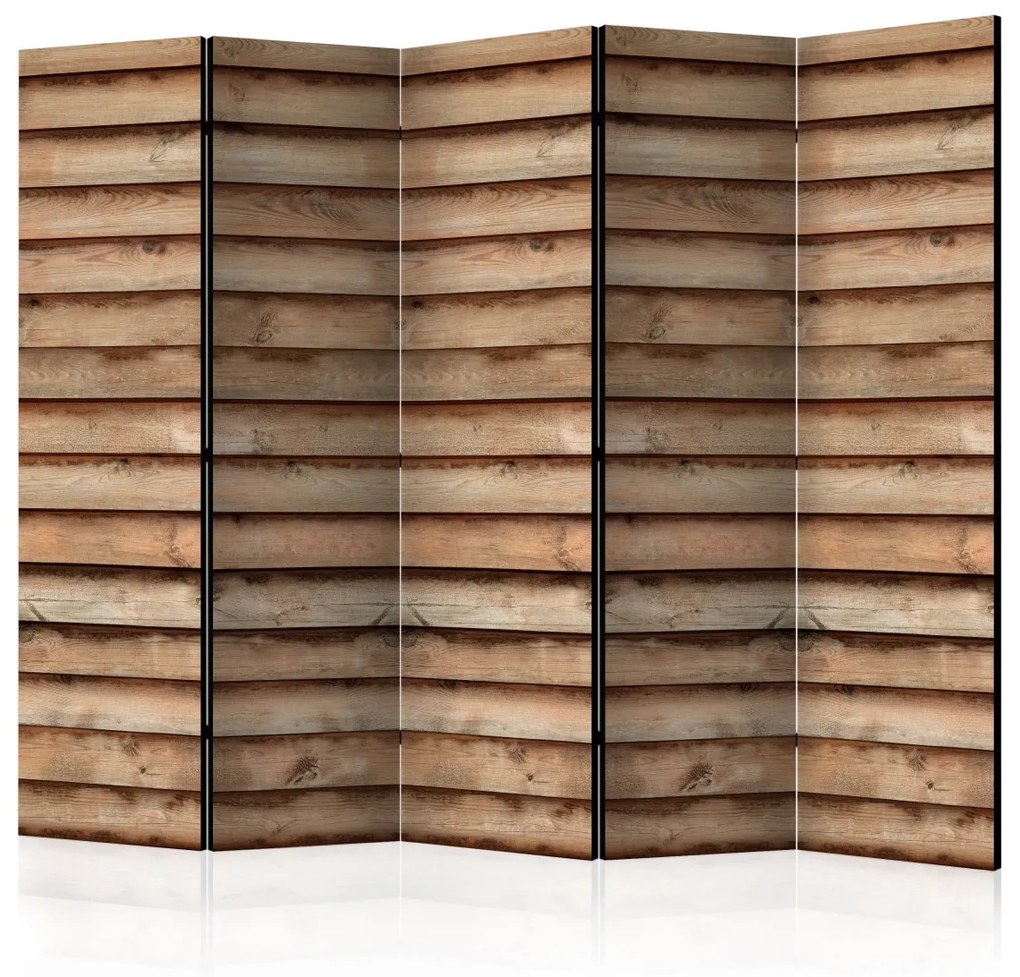 Paraván vodorovné dřevěné desky Velikost (šířka x výška): 225x172 cm