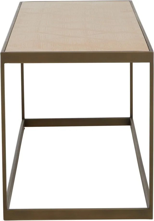 Hnědý/v přírodní barvě konferenční stolek s deskou v dubovém dekoru 40x120 cm Grenoble – Premier Housewares