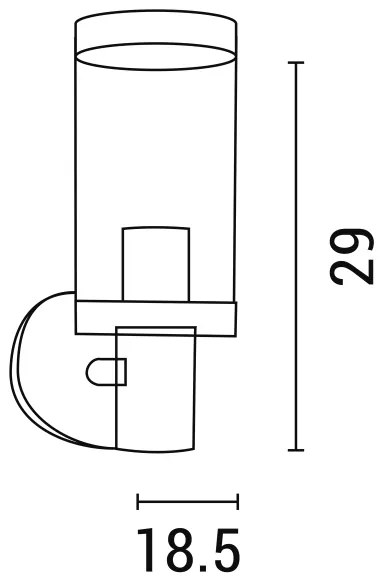 Venkovní nástěnná lampa 1xE27/15W/230V IP44 černá