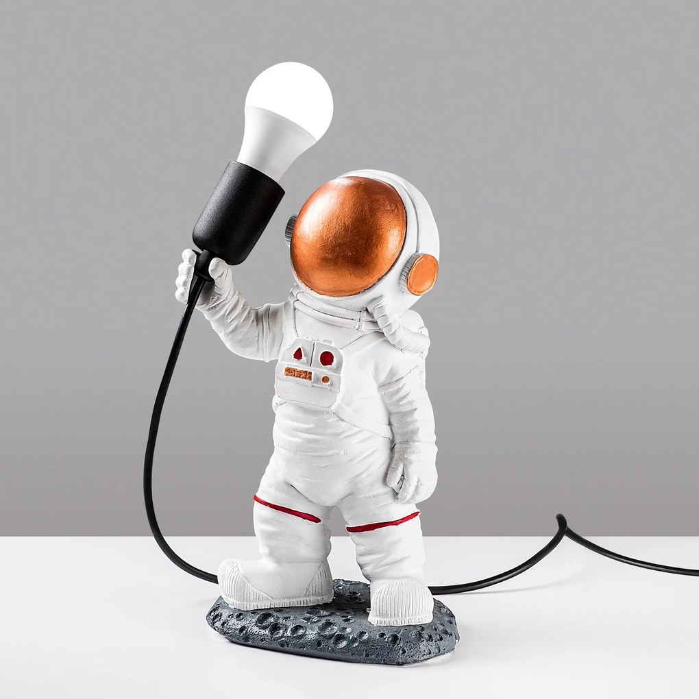 Stolní lampa Astronaut bronzová/bílá