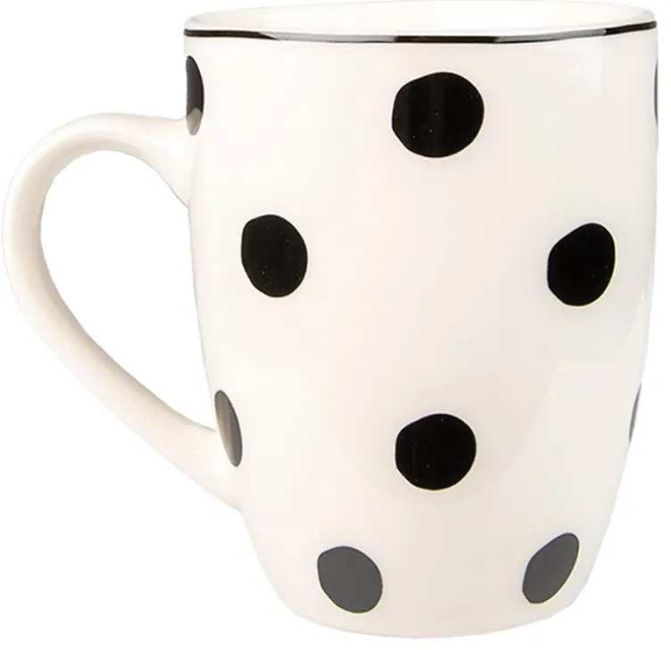 Porcelánový hrnek s černými puntíky Black Dot – 350 ml